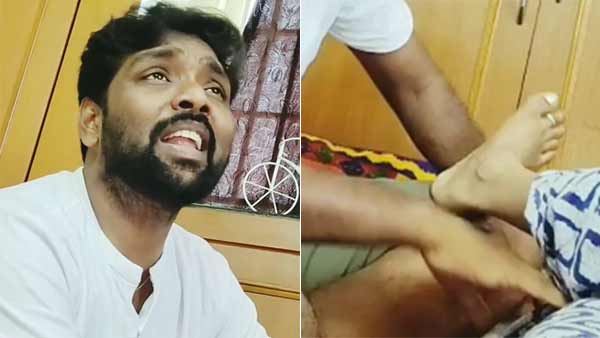 அப்படித்தான்.. காலை அமுக்குங்க… மனைவியிடம் மொக்கை வாங்கிய வினோத் பாபு ...