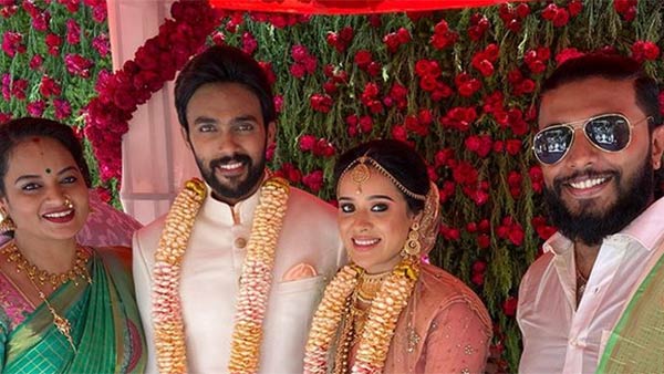 நம்ம 'ட்ரிகர்' சக்திக்கு இவ்ளோ பெரிய மகனா? ஆரவ் கல்யாணத்தில் அசத்தலாய் ...