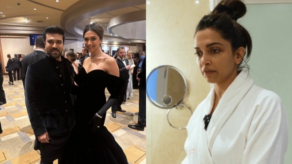 பாத்ரூம் டூர் வீடியோவ வெளியிட்ட தீபிகா படுகோன்.. பாத்ரோப் உடையில் ...