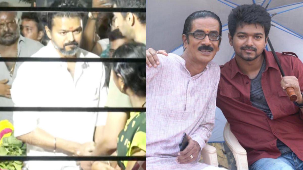 Vijay Respect Manobala: மனோபாலா உடலுக்கு விஜய் அஞ்சலி... மகனின் கையைப் ...