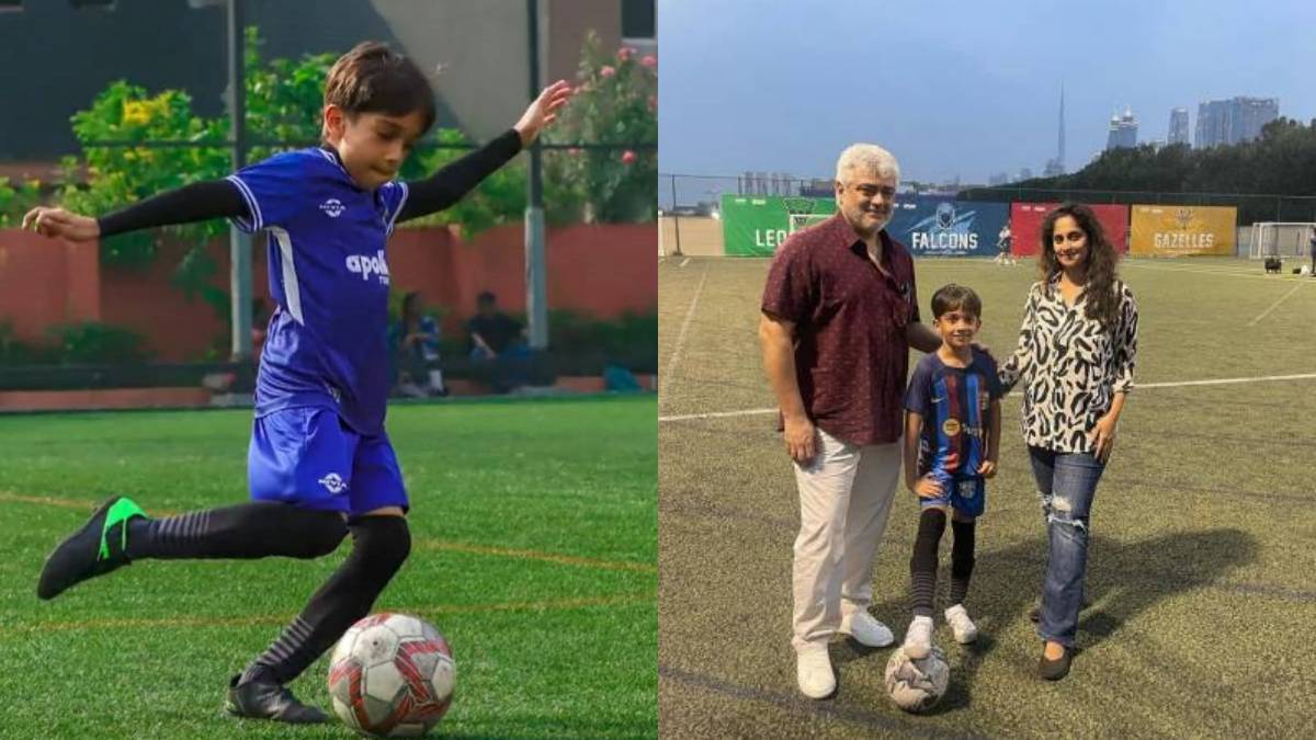 Ajith son: குட்டி ரொனால்டோவா மாறிட்டாரே.. கால்பந்தாட்டத்தில் அசத்தும் ...