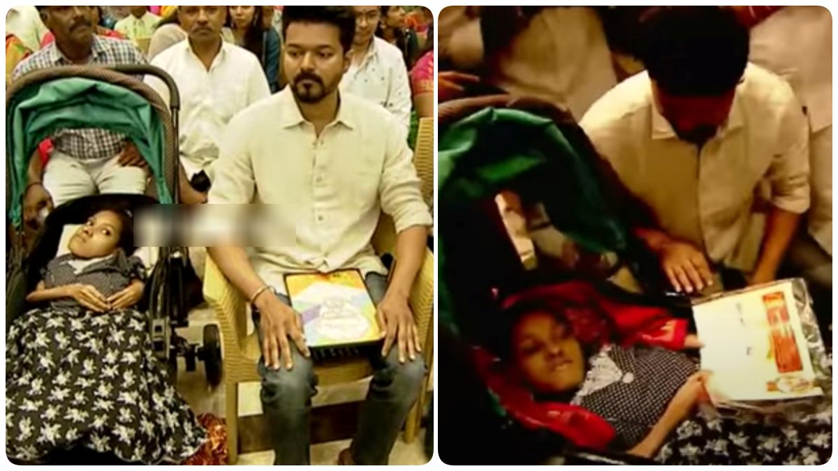 விஜய் அண்ணாவை பார்த்ததும் அழுதுவிட்டேன்.. மாற்றுத்திறனாளி மாணவி பேட்டி ...
