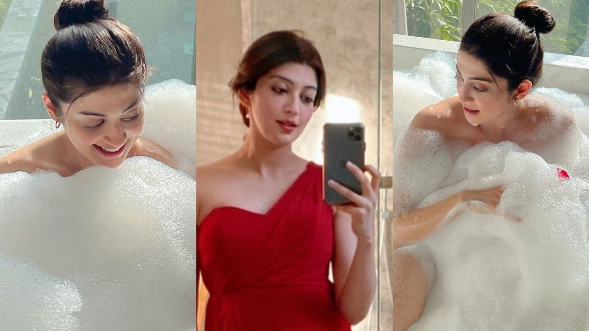 சோப்பு நுரை மட்டுமே ஆடை.. திருமண நாளில் இப்படியா? ஷாக்கான பேன்ஸ் ...